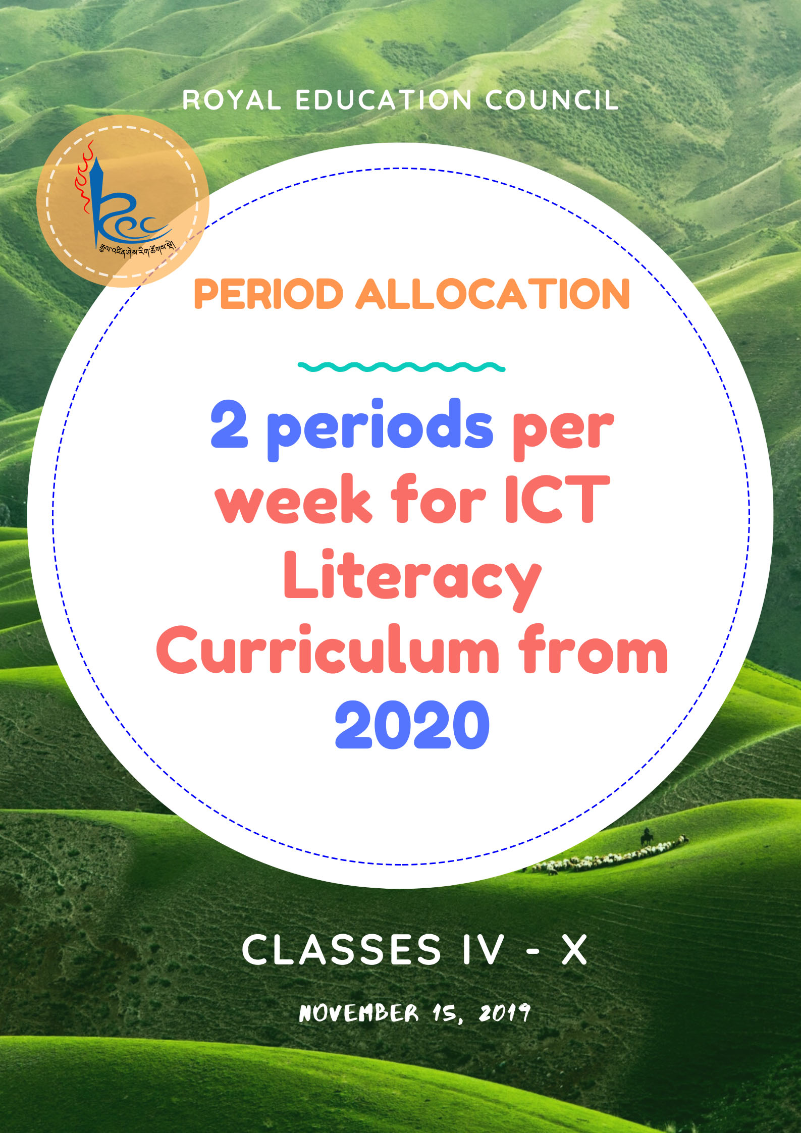 Change in Period Allocation for ICT Classes (IV-X) from 2020 Academic ...